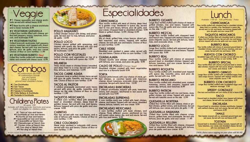 To Go Menu – El Mezcal